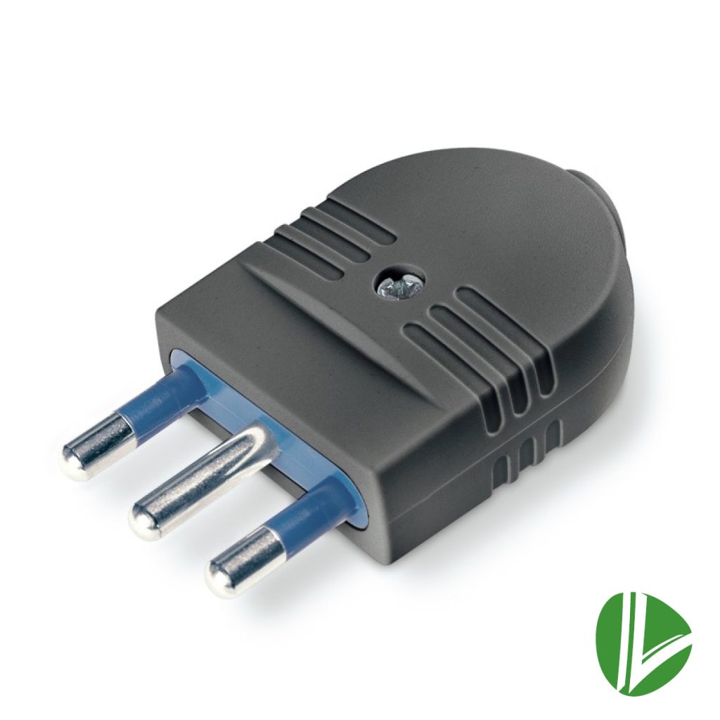 ENCHUFE MACHO VOLANTE 2P+T 16A DOMICILIARIO SCAME
